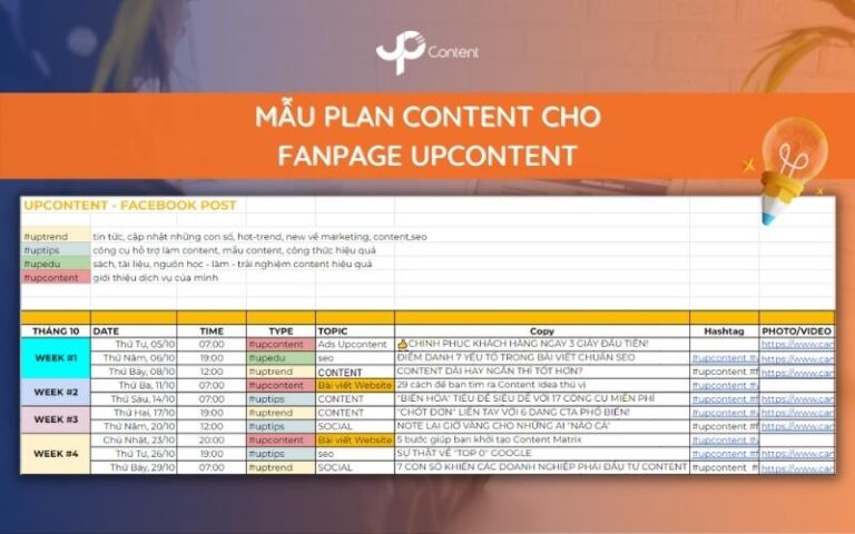 Mẫu Plan Content Cho Fanpage: 10 Bước Xây Dựng & Mẫu Miễn Phí
