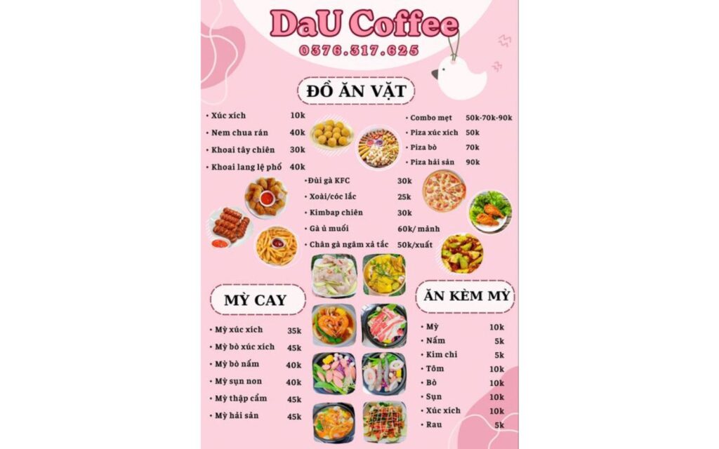 Menu ăn Vặt: Nội Dung, Thiết Kế, Phân Loại Và Mẫu Menu đặc Sắc