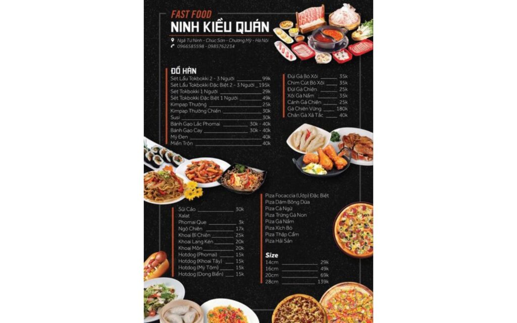 Menu ăn Vặt: Nội Dung, Thiết Kế, Phân Loại Và Mẫu Menu đặc Sắc