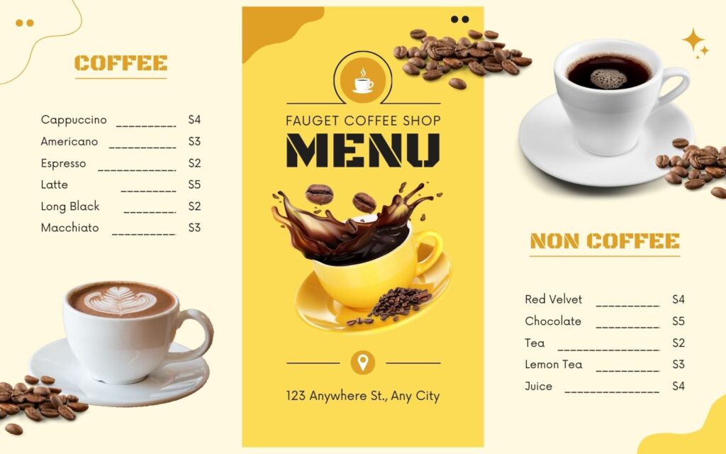 Menu Cà Phê: Nội Dung, Mẫu, Thiết Kế Và Phân Loại Chi Tiết